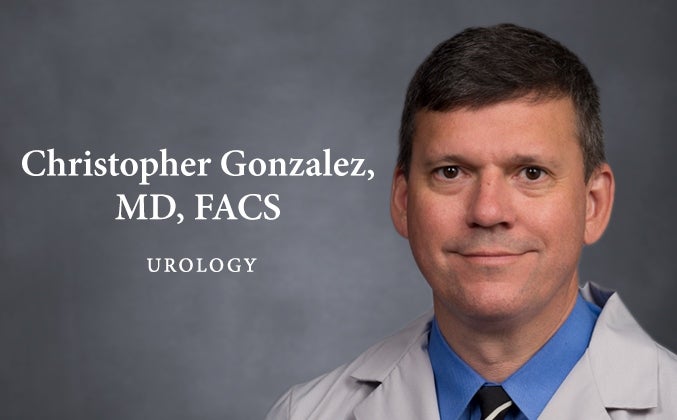 Chris M. Gonzalez, MD, Named Chair of Loyola's Department of Urology ...